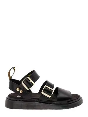 Dr. Martens Gryphon Quad Leather Sandals - Black