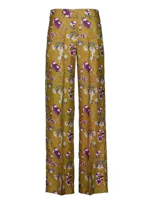 PAULA Sonia Floral-print Trousers - Brown