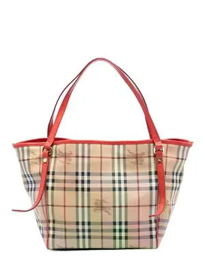 Burberry Small Haymarket Check Salisbury Tote Bag - Brown
