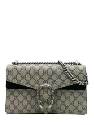 Gucci Small Gg Supreme Dionysus Shoulder Bag - Brown