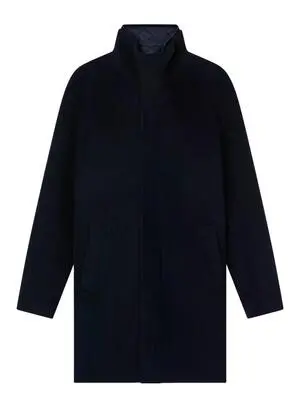 Emporio Armani High-neck Coat - Blue