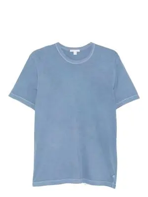 JAMES PERSE Crew-neck Short-sleeved T-shirt - Blue