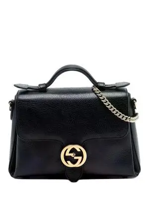 Gucci Interlocking G Satchel - Black