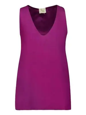 PAULA Silk Tank Top - Purple