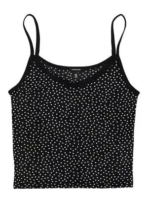 R13 Polka Dot Print Top - Black