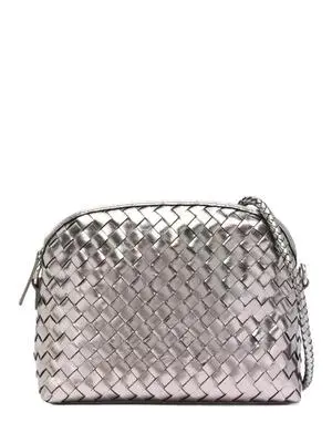 Dragon Diffusion Woven Crossbody Bag - Silver