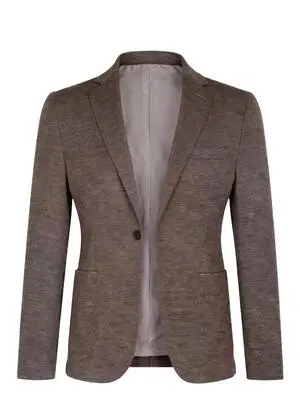 MAURIZIO BALDASSARI Long-sleeve Single-breasted Blazer - Brown