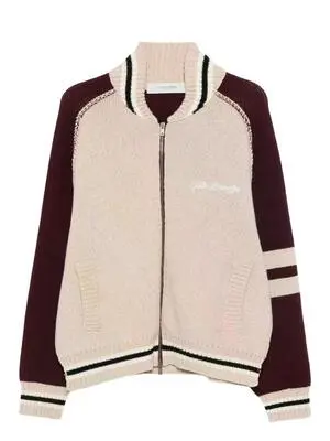 GOLDEN GOOSE Intarsia-knit Cardigan - Neutrals