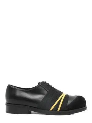 STEFAN COOKE Elastic-detail Biker Derby Shoes - Black