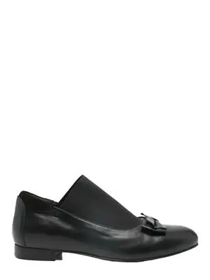 STEFAN COOKE Elastic Bow Loafers - Black