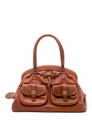 Dior 2006 Large My Pockets Frame Handbag - Brown