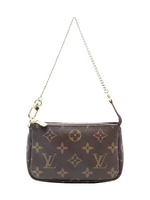 LOUIS VUITTON 2021 Monogram Mini Pochette Accessoires - Brown