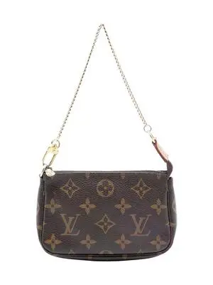 LOUIS VUITTON 2014 Monogram Mini Pochette Accessoires Handbag - Brown