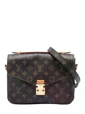 LOUIS VUITTON 2017 Monogram Pochette Metis Satchel - Brown