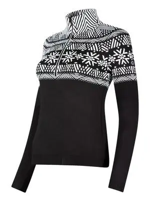 NEWLAND Geometric-design Sweater - Black