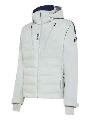 AESSE Sylvester Hybrid Zip-fastening Hooded Ski Jacket - White