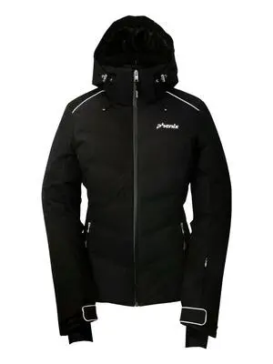 PHENIX Zip-up Hooded Ski Jacket - Black