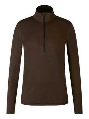 Bogner High Neck Zip Sweater - Brown