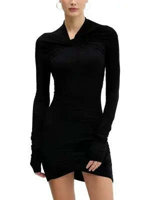 Rick Owens Kairo Long-sleeve Mini Dress - Black