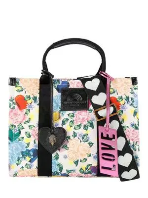 Kurt Geiger Southbank Floral-print Tote - Black