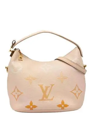 LOUIS VUITTON 2021 Monogram Giant Empreinte The Pool Marshmallow Pm Satchel - Brown