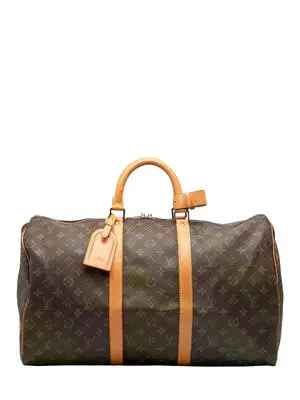 LOUIS VUITTON 1991 Monogram Keepall 50 Travel Bag - Brown