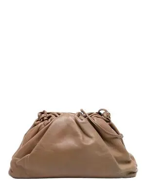 Bottega Veneta Lambskin The Mini Pouch Crossbody Bag - Brown