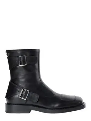 ANN DEMEULEMEESTER Eero Biker Boots - Black