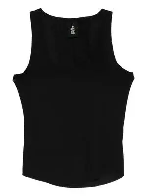 THOM KROM Ribbed Tank Top - Black