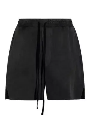 THOM KROM Drawstring Cotton Shorts - Black