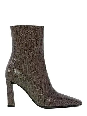 GIUSEPPE ZANOTTI Square-toe Boots - Brown