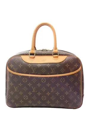 LOUIS VUITTON Monogram Deauville Handbag - Brown