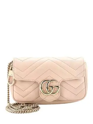 Gucci Gg Marmont Small Shoulder Bag - Neutrals