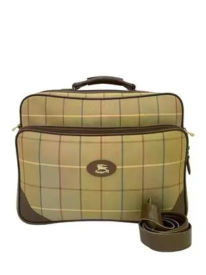 Burberry Vintage Check Canvas Business Bag - Brown
