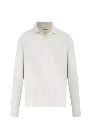 OSKLEN Polo-collar Cotton Sweatshirt - Neutrals
