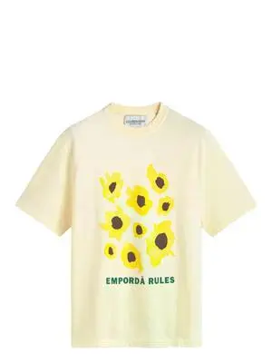 LES HÉRITIERS Floral-print T-shirt - Yellow