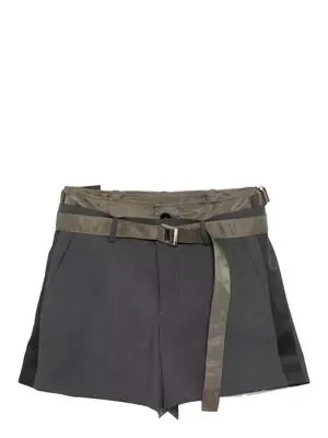Sacai Belted Shorts - Grey