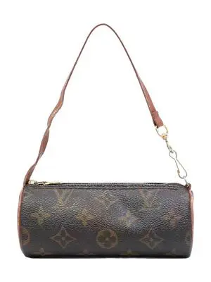 LOUIS VUITTON Monogram Papillon Pochette Handbag - Brown