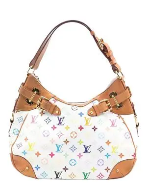 LOUIS VUITTON Monogram Multicolore Greta Hobo Bag - White