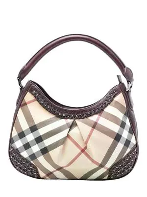 Burberry Supernova Check Hernville Hobo Bag - Brown