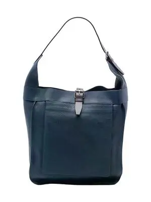 Hermès 2010 Clemence Marwari Pm Shoulder Bag - Blue