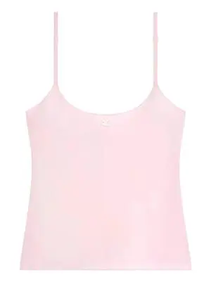 COURREGES Logo Tank Top - Pink