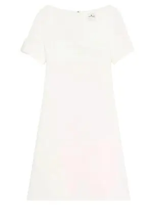 COURREGES Buckle-detail Mini Dress - White