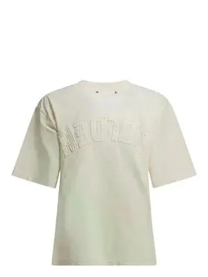 GOLDEN GOOSE Appliqué-detail T-shirt - Neutrals