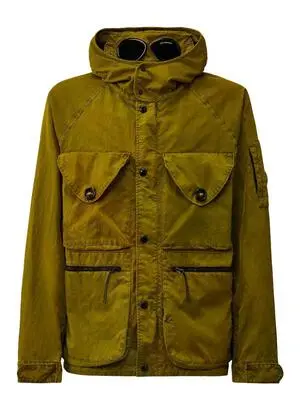 C.P. COMPANY Hooded Multi-pocket Jacket - Green