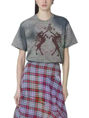 VIVIENNE WESTWOOD Horse-print T-shirt - Grey
