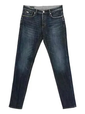 Emporio Armani Logo-plaque Jeans - Blue