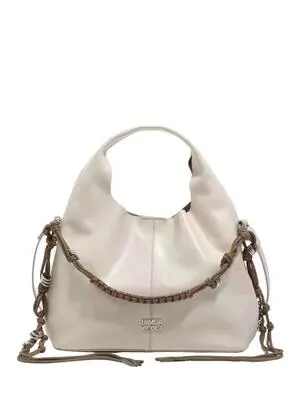 Bimba Y Lola Small Braided Tote Bag - White