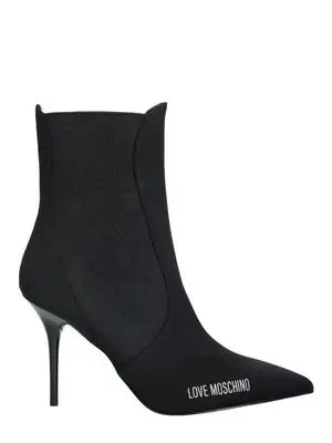Moschino Pointed-toe Heeled Boots - Black
