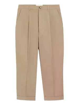 Ami Pressed-crease Trousers - Neutrals